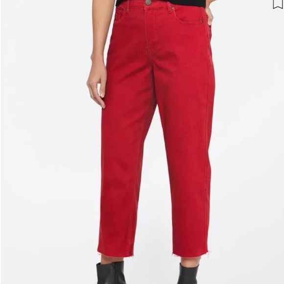 one 5 one | Jeans | One 5 One Cropped Jeans In Beautiful Red Soft Denim ...